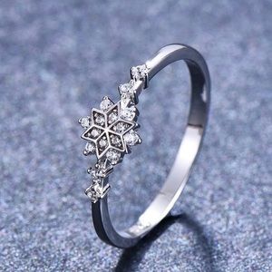 Jewelry | Snowflake Ring Silver Stamped 925 | Poshmark